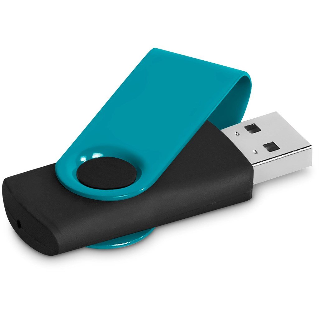 Shuffle Gyro Black Flash Drive – 8GB | Burnt Orange