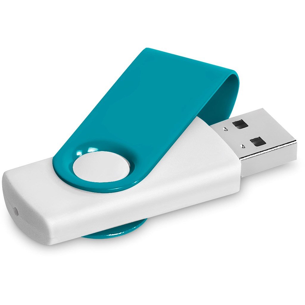 Axis Dome Flash Drive - 8GB - Turquoise | Burnt Orange