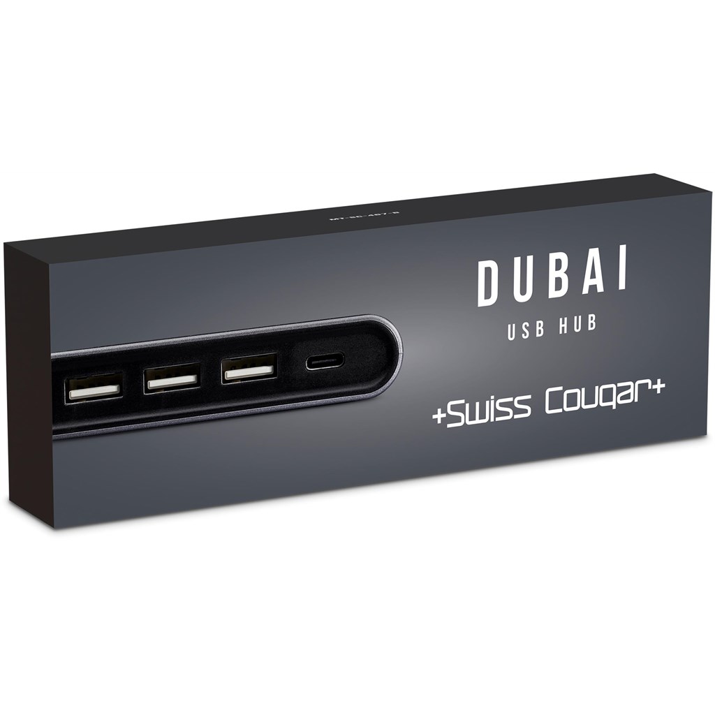 Burnt Orange Dubai USB Hub - Gun Metal | Burnt Orange